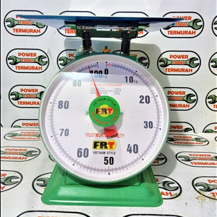 Jual Timbangan Duduk 100 KG FRT Jarum Timbangan Plat Manual 100kg Vietnam | Shopee Indonesia