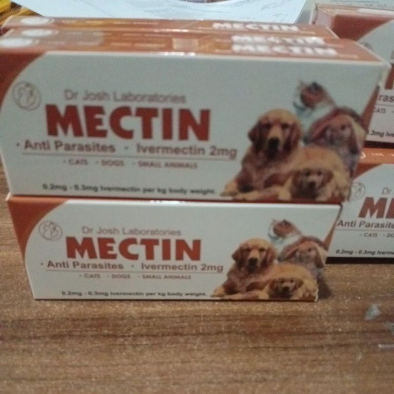 Jual Mectin obat anti parasites hewan 1 box isi 20 tablet | Shopee ...