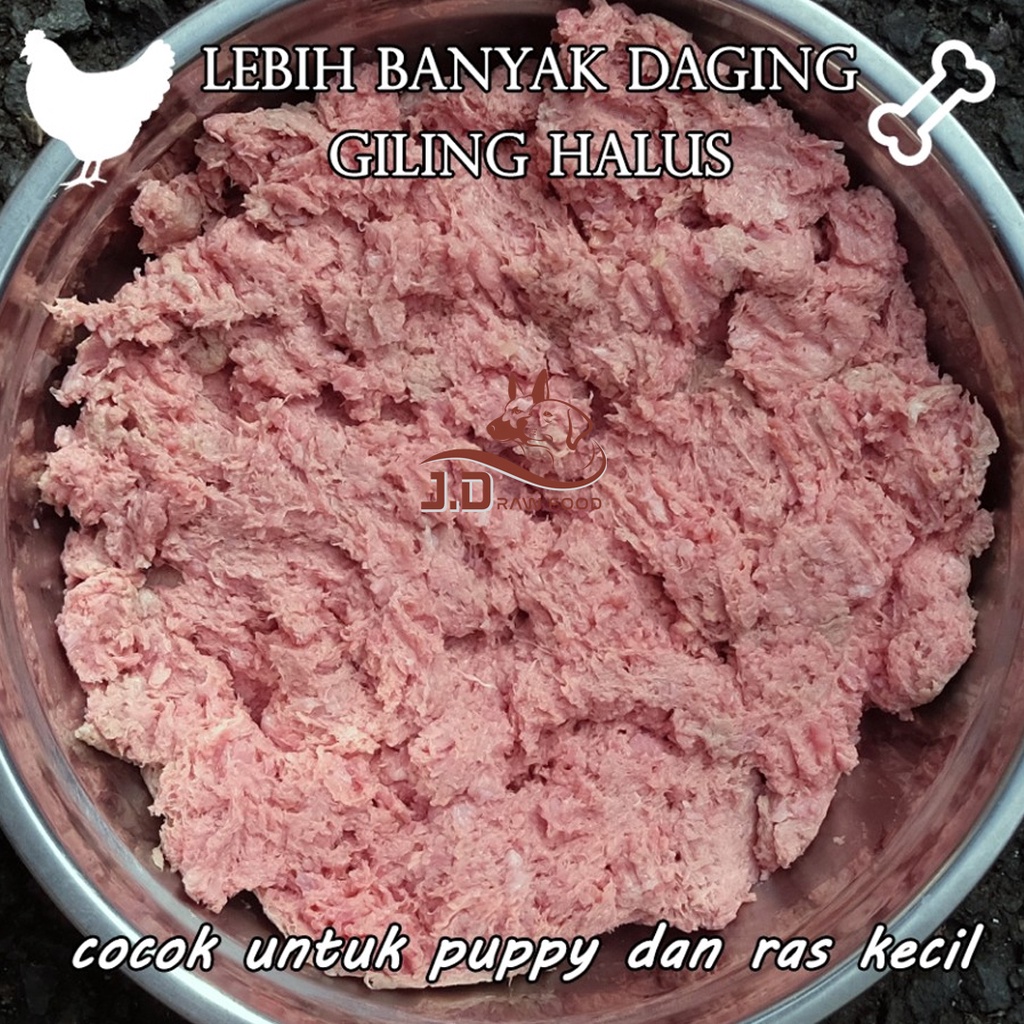 Jual Raw Food ayam gilling untuk anjing lebih banyak daging giling ...