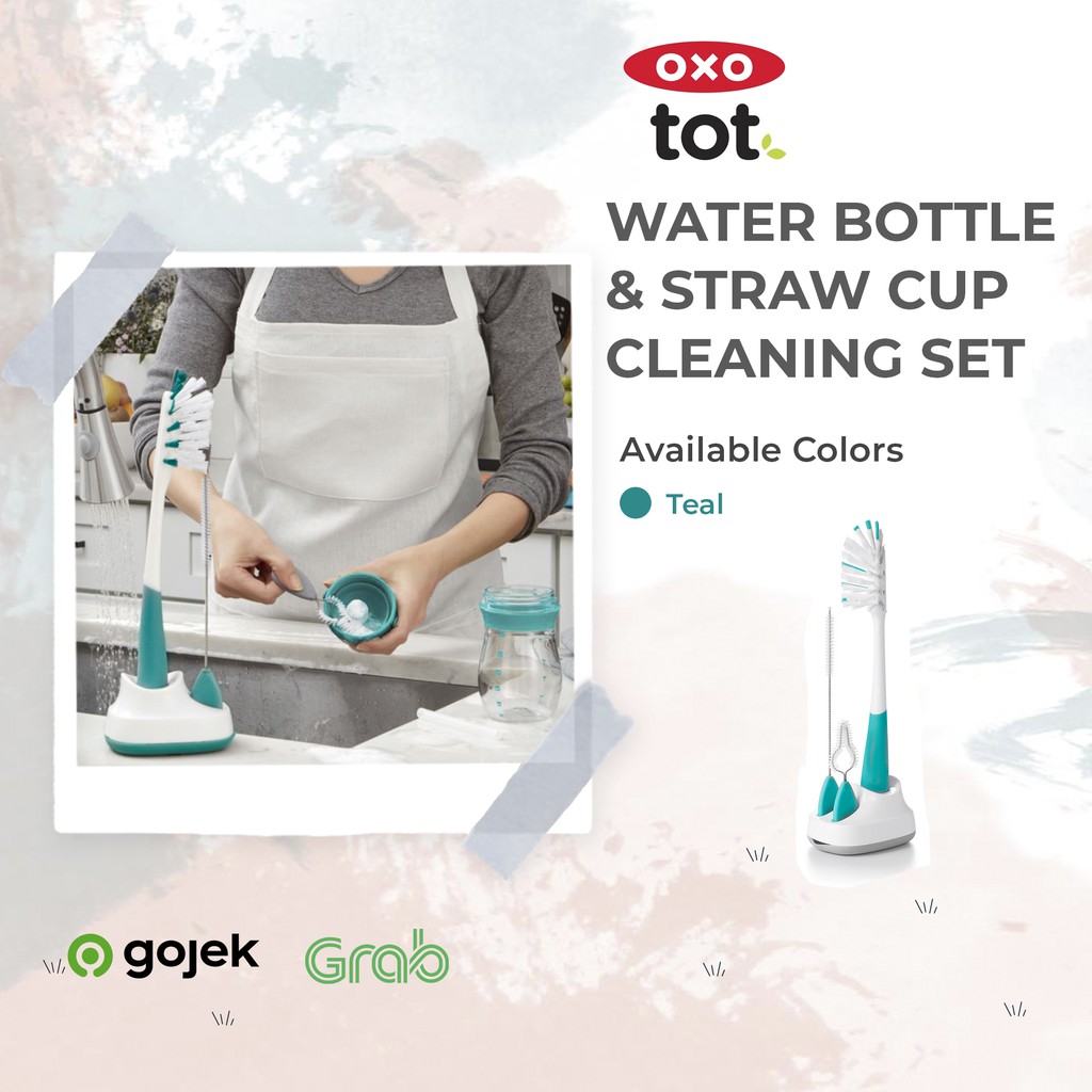 Jual OXO Tot Water Bottle & Straw Cup Cleaning Set | Shopee Indonesia