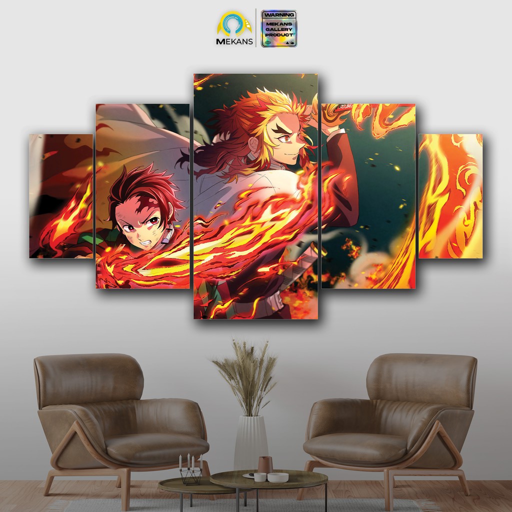 Jual MEKANS 1 SET Pajangan Hiasan dinding DEMON SLAYER RENGOKU Poster ...