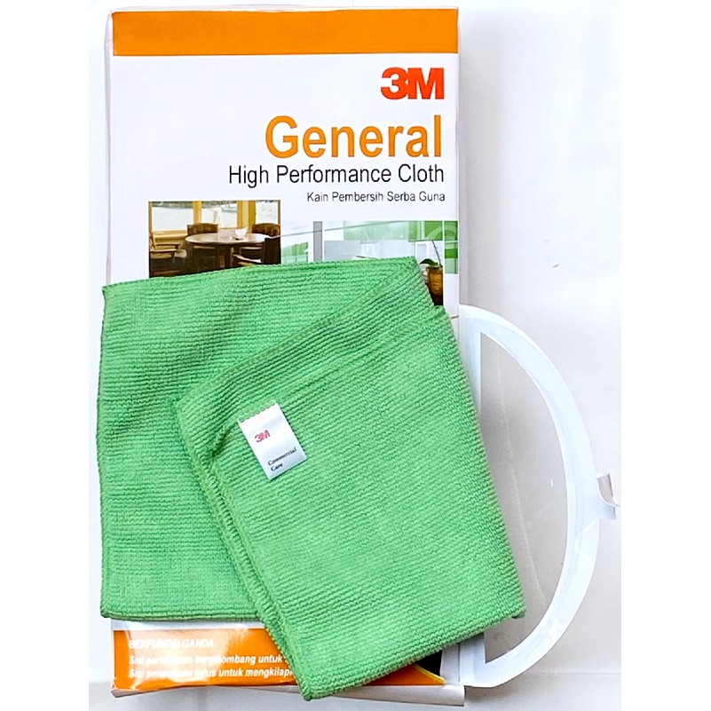 Jual 3M High Performance Cleaning Cloth - Kain Lap Microfiber Hijau, 1 ...