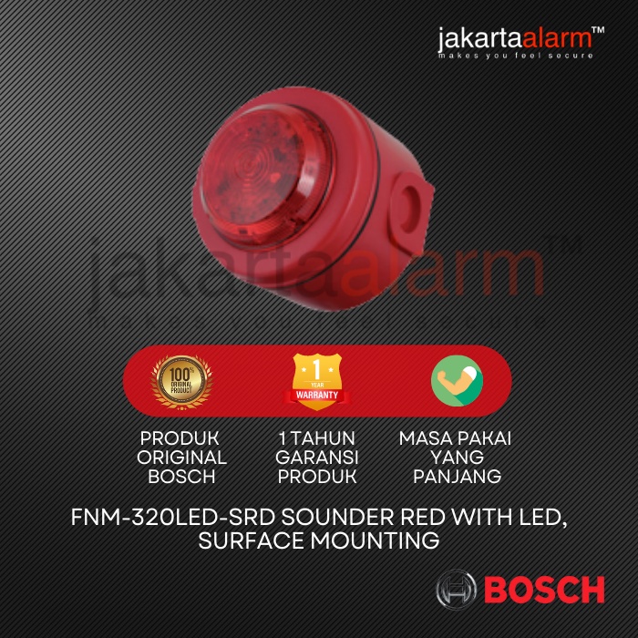 Jual Bell Sirine Fire Alarm Sounder Conventional with Led Sirine FNM-320LED-SRD BOSCH | Shopee ...