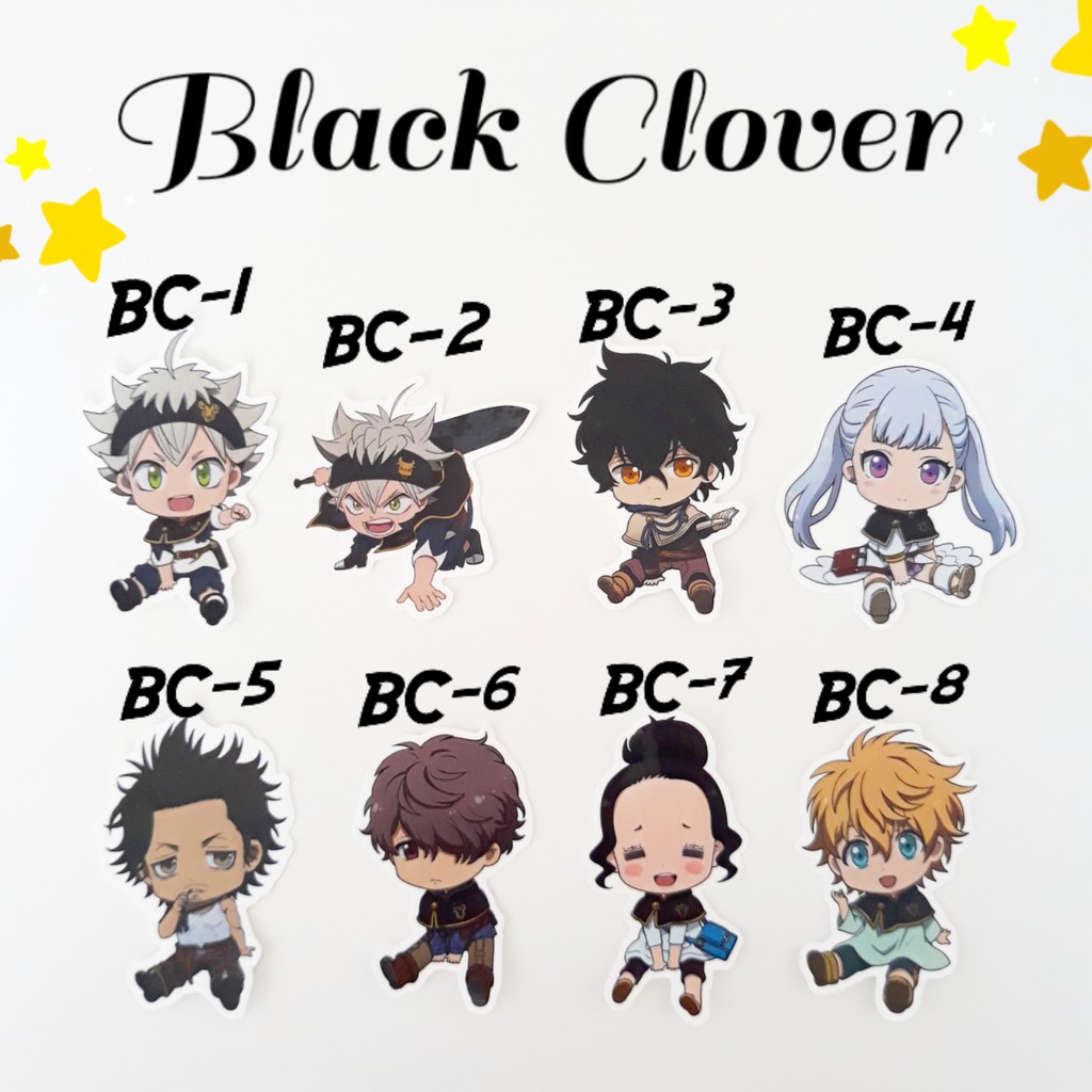 Jual Sticker Anime Black Clover 1 Merchandise | Shopee Indonesia