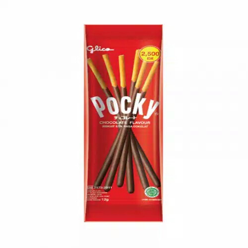 Jual POCKY GLICO SINGLE SACHET 12 GR, BISKUIT SALUT COKELAT STRAWBERRY ...