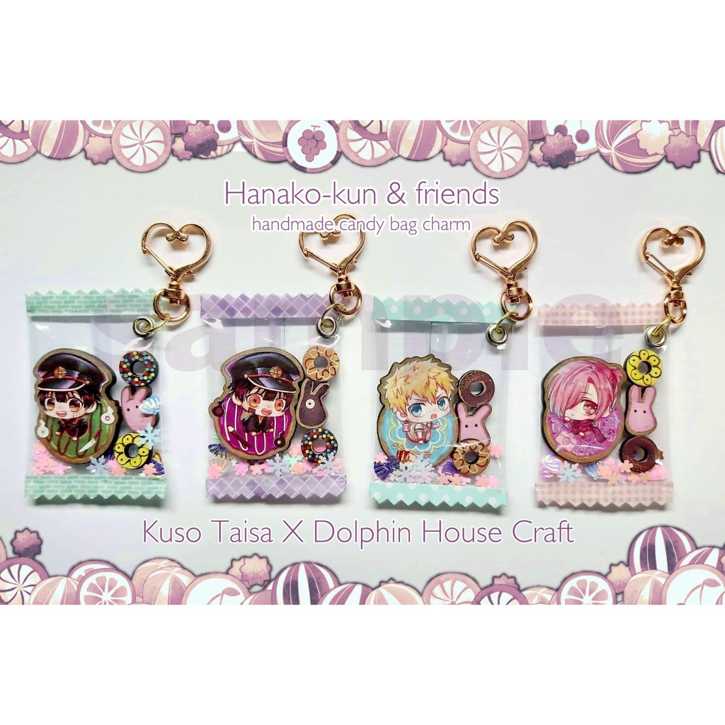 Jual Handmade Hanako-kun & friends candy bag charm collab with ...