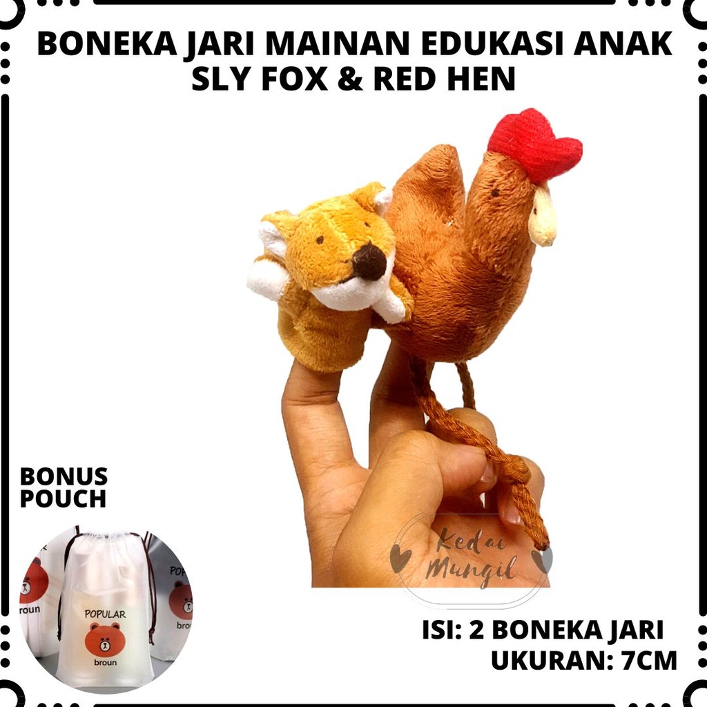 Jual Boneka Jari: The Sly Fox and the Little Red Hen (bonjar/finger ...