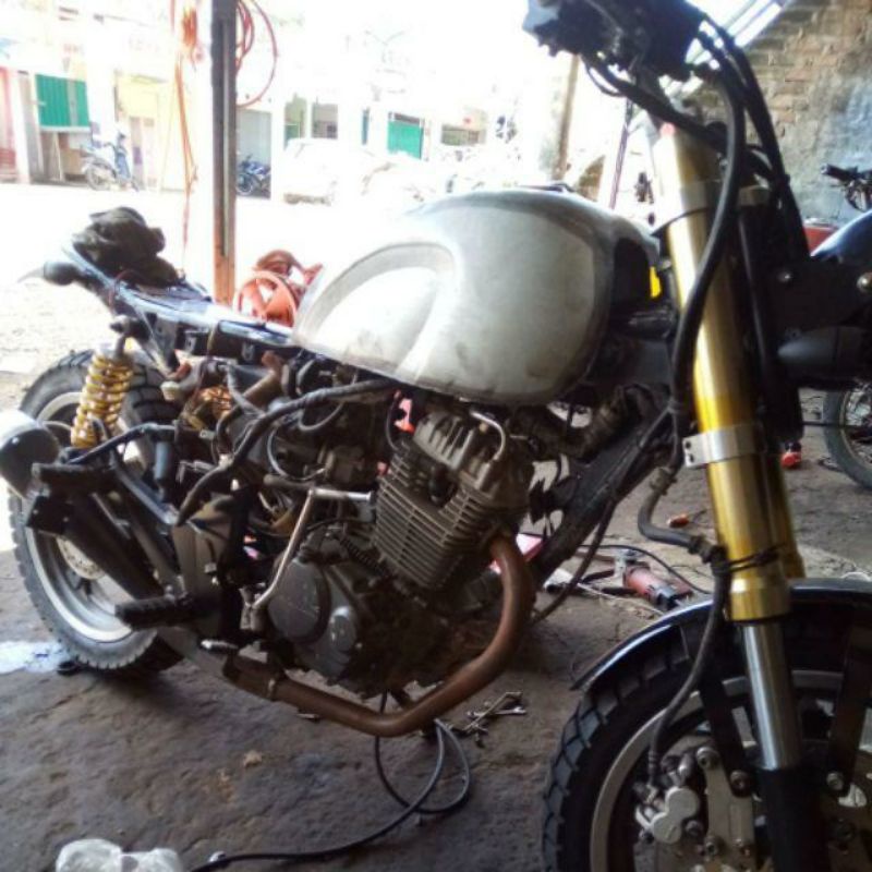 Jual tangki triumph dekok segitiga japstyle brastyle scramberl copper ...