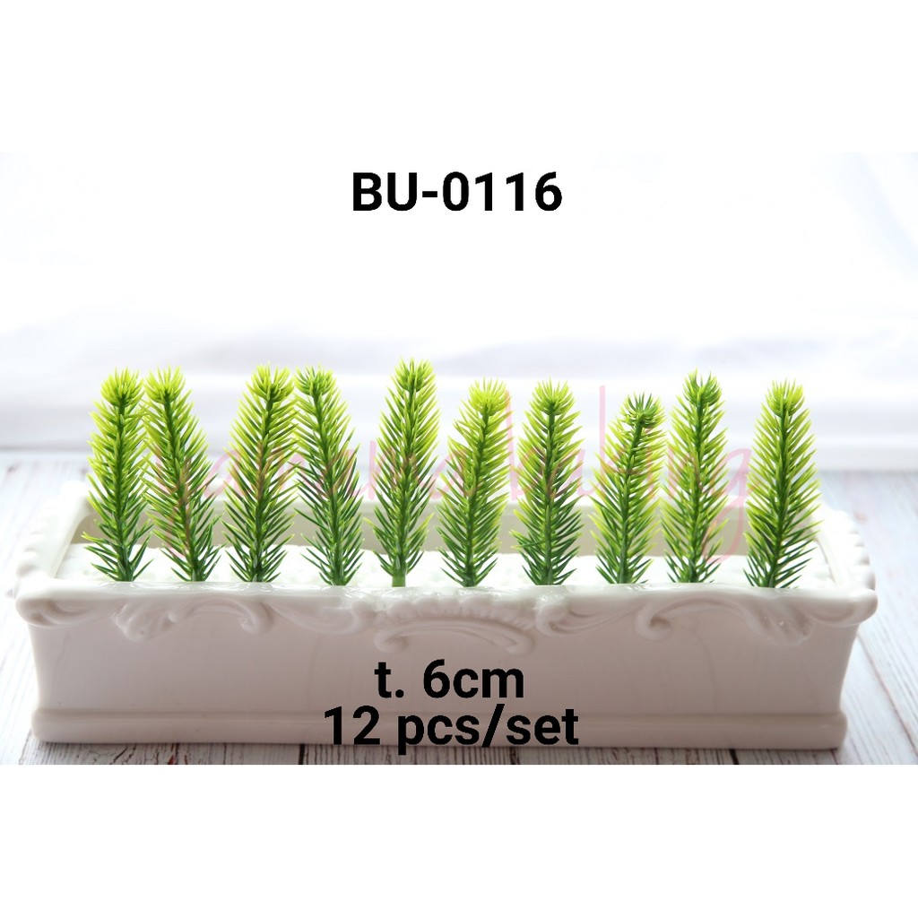 Jual BU-0116 Topper hiasan kue tart cake rumput bunga daun tanaman ...