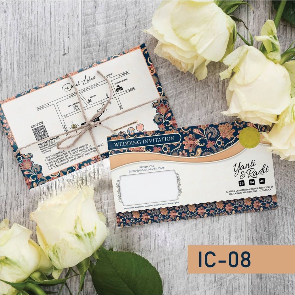 Jual IC 08 | Blangko Undangan | Undangan Print | Undangan Kosong ...