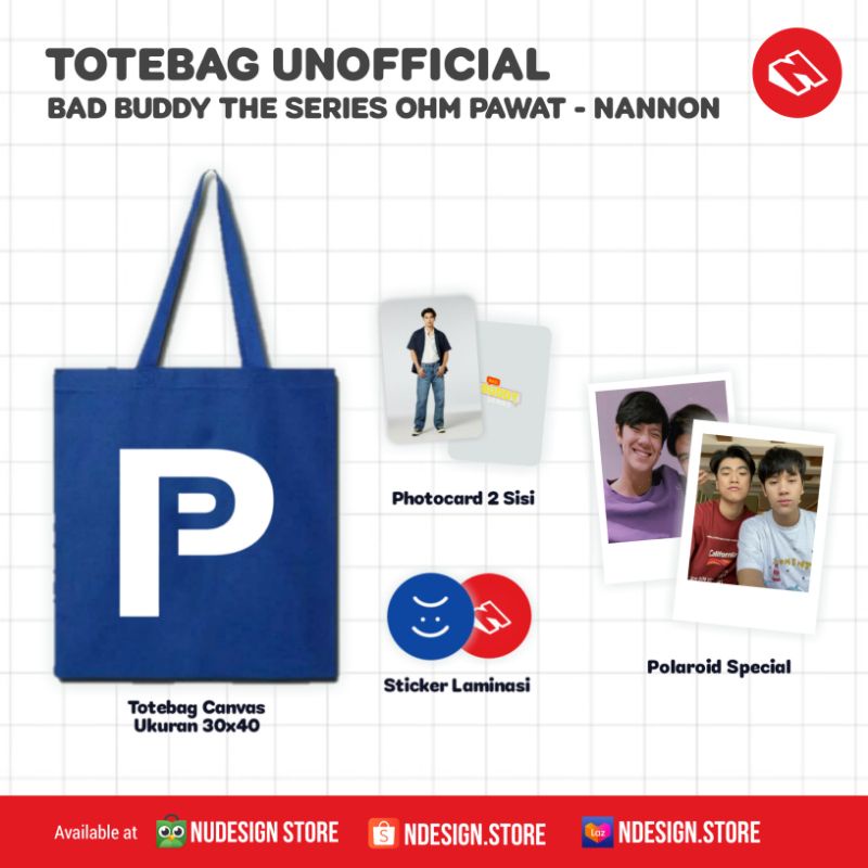 Jual NDESIGN - TOTEBAG BAD BUDDY THE SERIES UNOFFICIAL | Shopee Indonesia