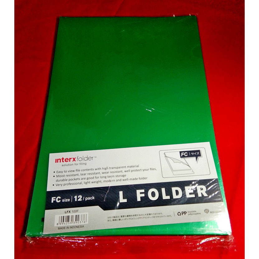 Jual InterX Folder LFX-100F Map L F4 ( 1 Pack - 12 Pcs ) ( IRRA STORE ...