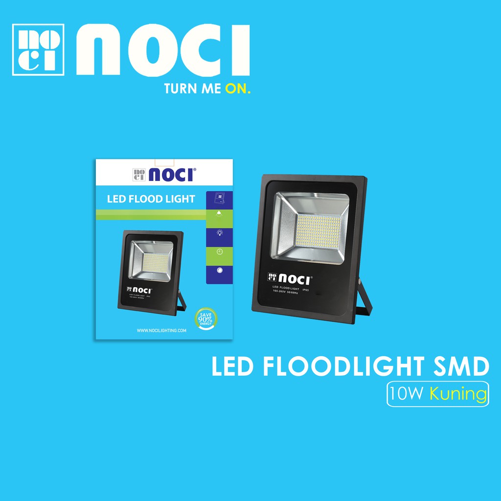 Jual Lampu Sorot LED Floodlight NOCI 10W 10 Watt 3000K Murah / Kuning ...