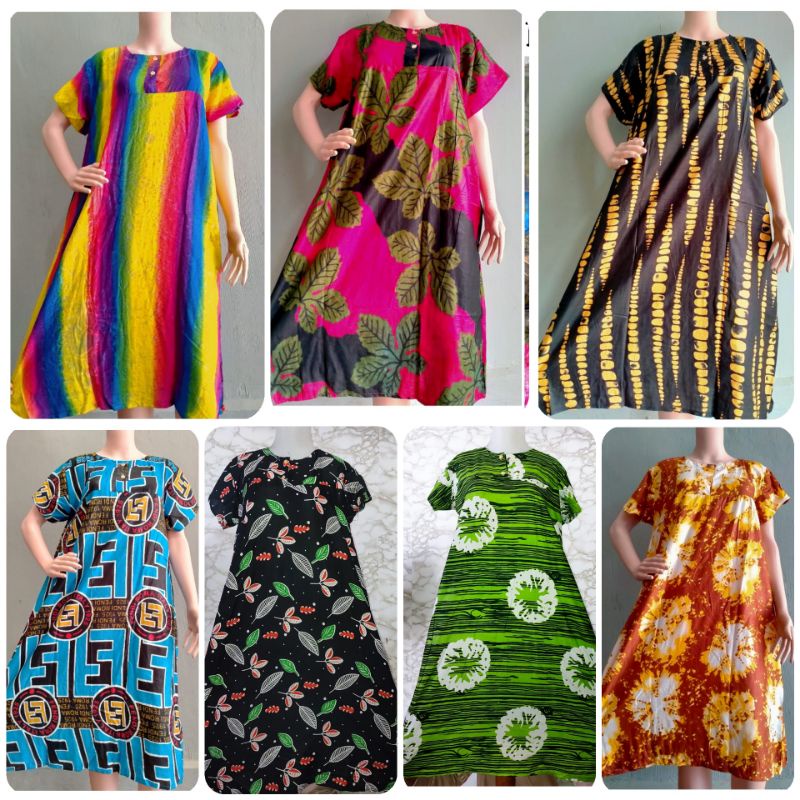 Jual DASTER PAYUNG 2 KANCING MURAH MOTIF ACAK RANDOM | BAJU TIDUR ...