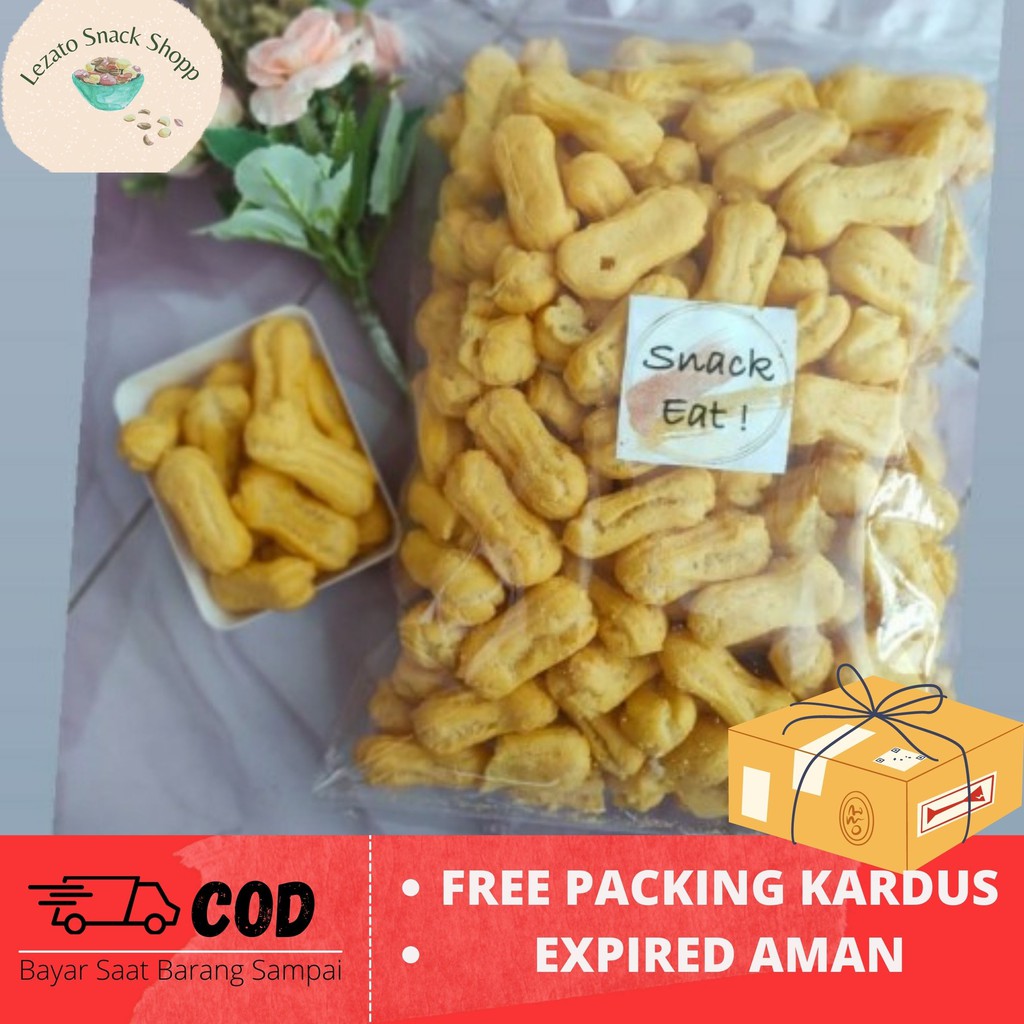 Jual Grosir Soes Keju Arjuna bentuk tulang Renyah 250 gr Manis dan ...