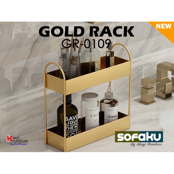 Jual Gold Rack GR-0109 - Double Rack Tier Storage - Rak Sabun Rak ...