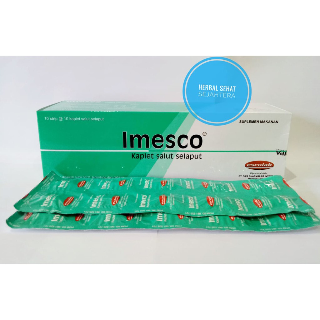 Jual IMESCO Imesco Per Box isi 100 Kaplet Per Box - Dipa | Shopee Indonesia
