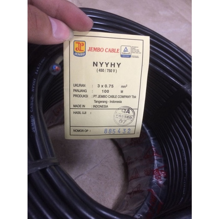 Jual KABEL JEMBO NYYHY 3X6mm Meteran / Roll | Shopee Indonesia