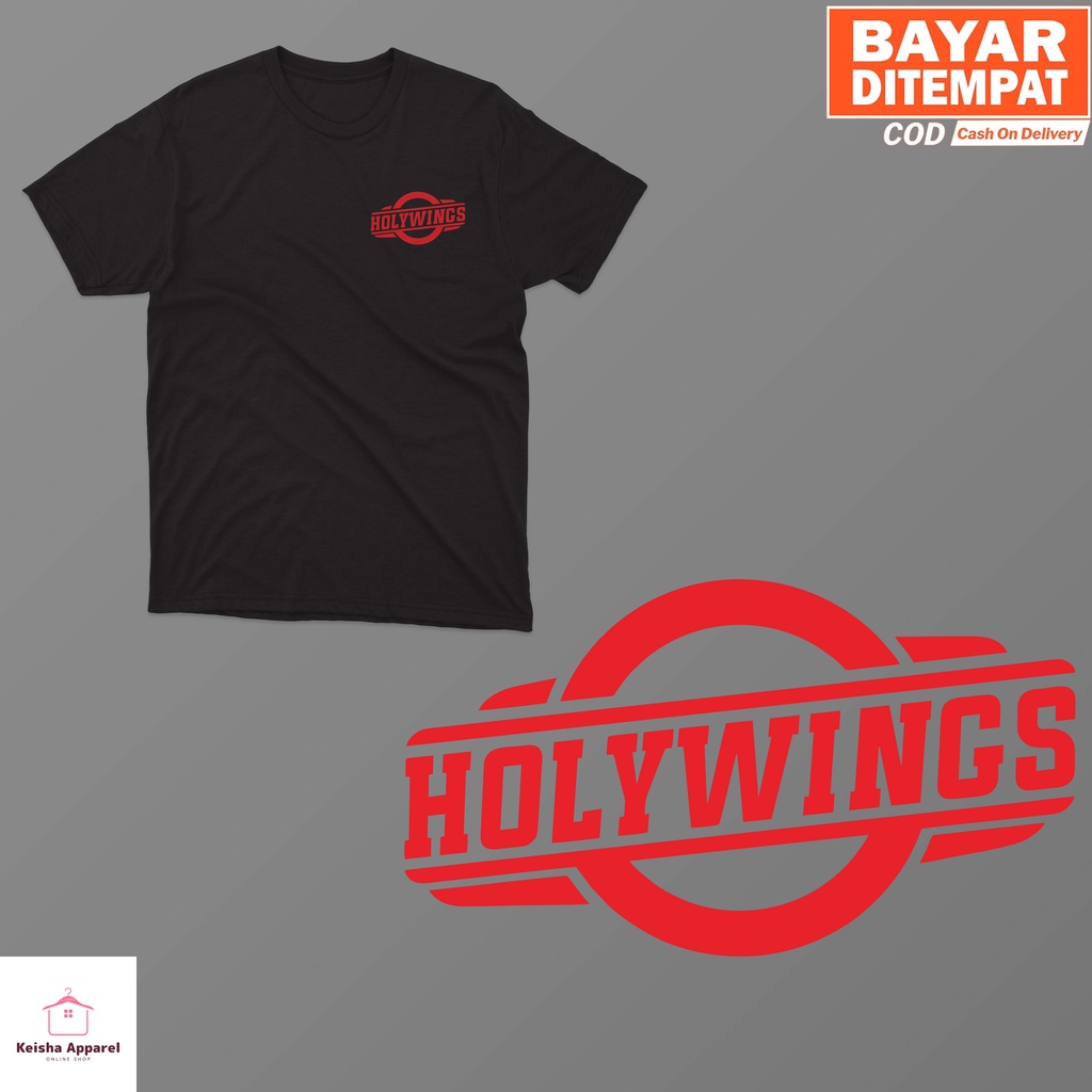 Jual KAOS BAJU HOLYWINGS LOGO PREMIUM | Shopee Indonesia