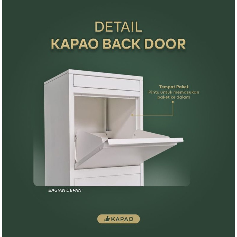 Jual Kotak Paket Kapao package box penyimpanan surat paket Putih BUKAAN ...