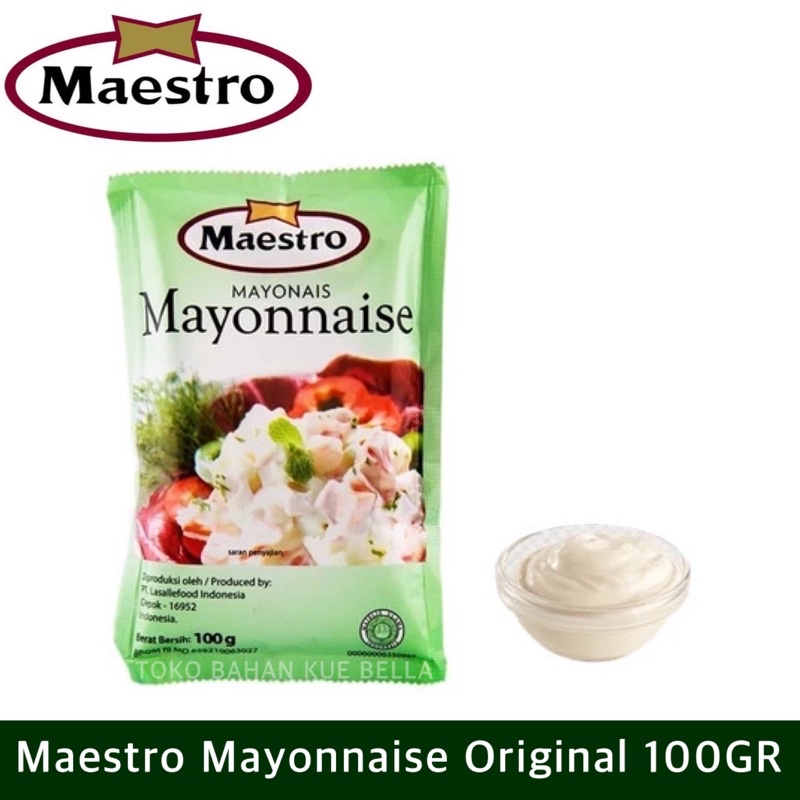 Jual Maestro Mayonnaise 100gr - Mayonese Original (Sachet) | Shopee ...