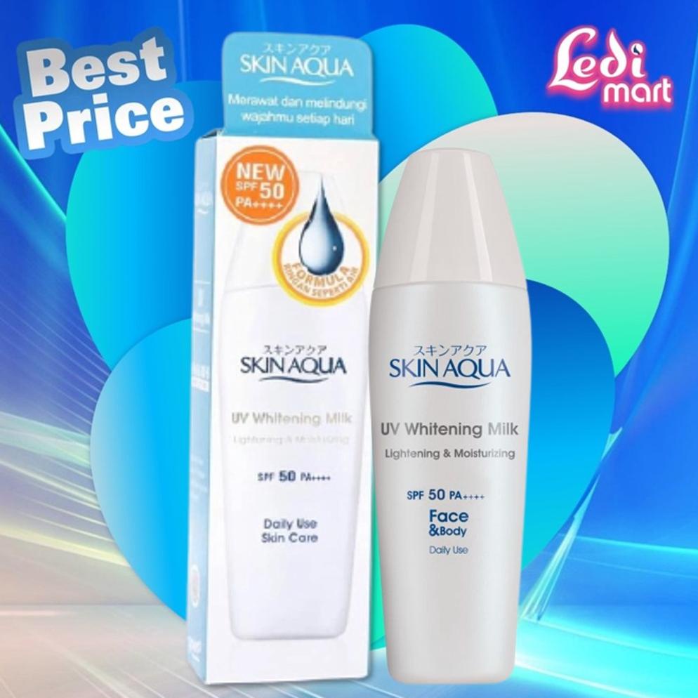Jual Original Skin Aqua Uv Whitening Milk Spf 50 Pa++++ 40Gr / Skin Aqua Sunscreen / Ledi Mart ...