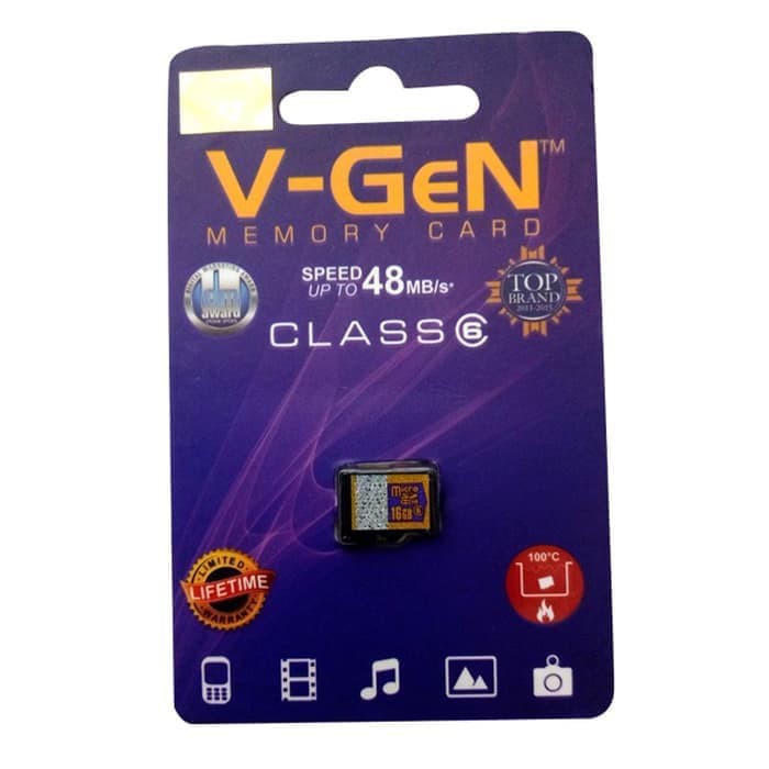 Jual Micro SD VGen 4Gb / 8Gb / 16Gb / 32Gb Class 6 Original V-GEN ...