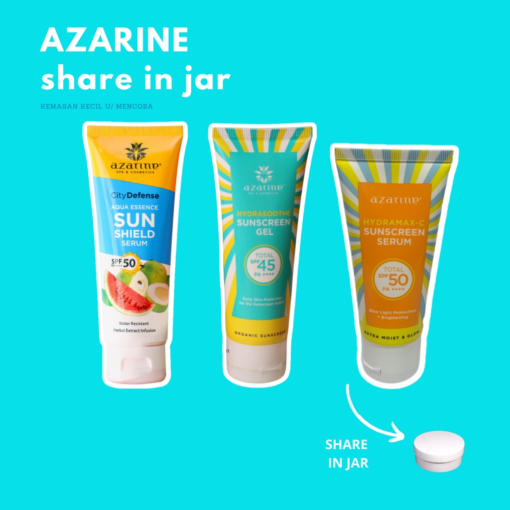 Jual [SHARE IN JAR] Azarine sunscreen GEL SPF45 AZARIN HYDRAMAX-C ...