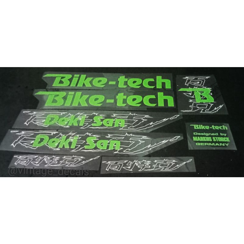Jual sticker decal sepeda BIKE TECH Deki San | Shopee Indonesia