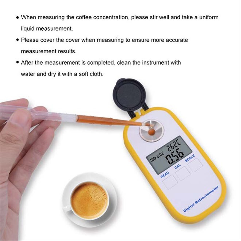 Jual Digital Coffee Refractometer Brix 0-50 TDS 0-25 Refraktometer Kopi ...