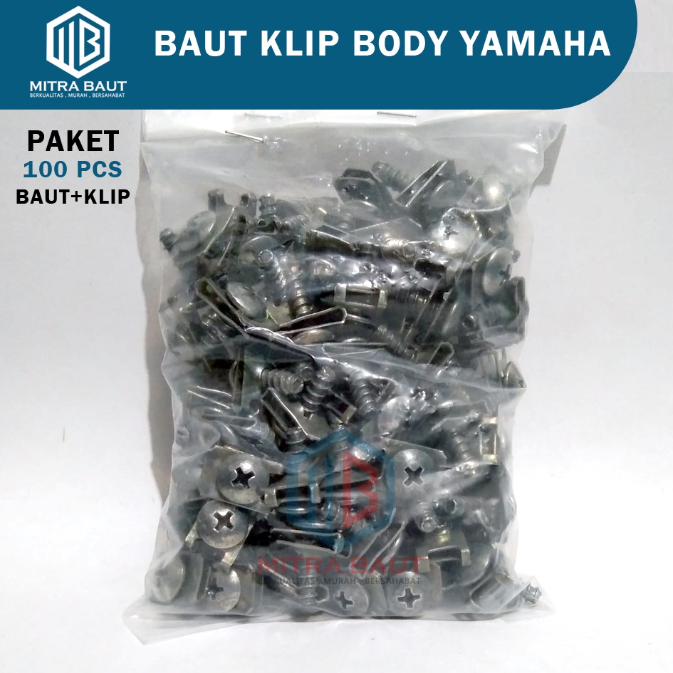 Jual 100 Pcs Baut Klip Yamaha / Baut Klip Body Yamaha | Shopee Indonesia