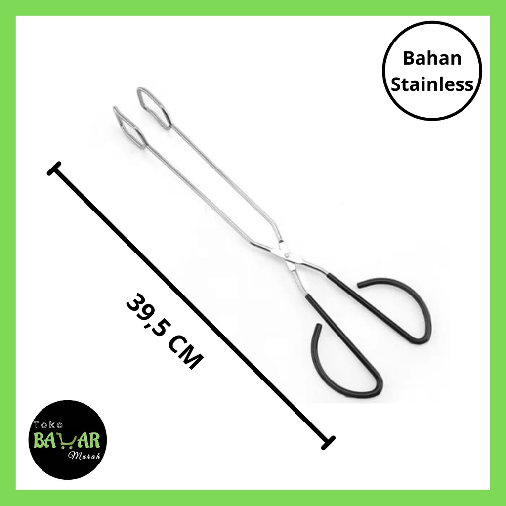 Jual Capitan Gunting Stainless Steel / Jepitan Gunting Roti Daging ...