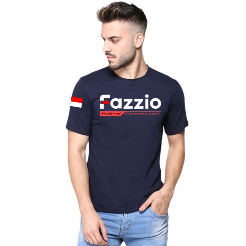 Jual Kaos FAZZIO / Baju Kaos Yamaha FAZZIO Hybrid Connected / Baju ...