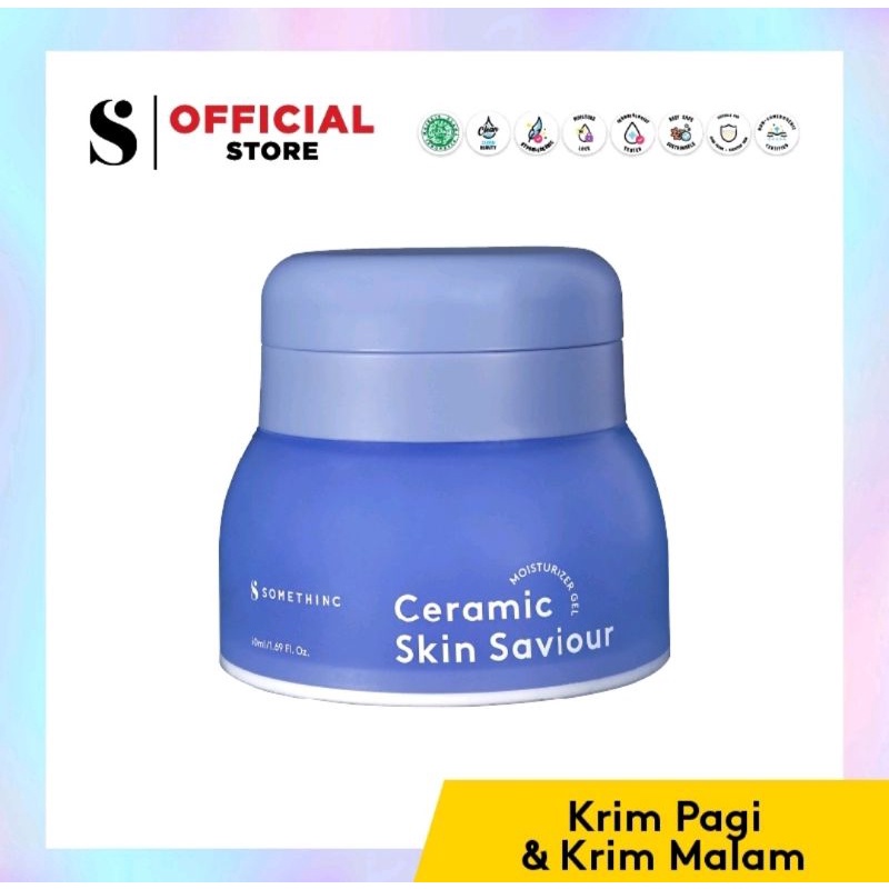 Jual SOMETHINC Ceramic Skin Saviour Moisturizer Gel 30 ml 50ml | Shopee ...