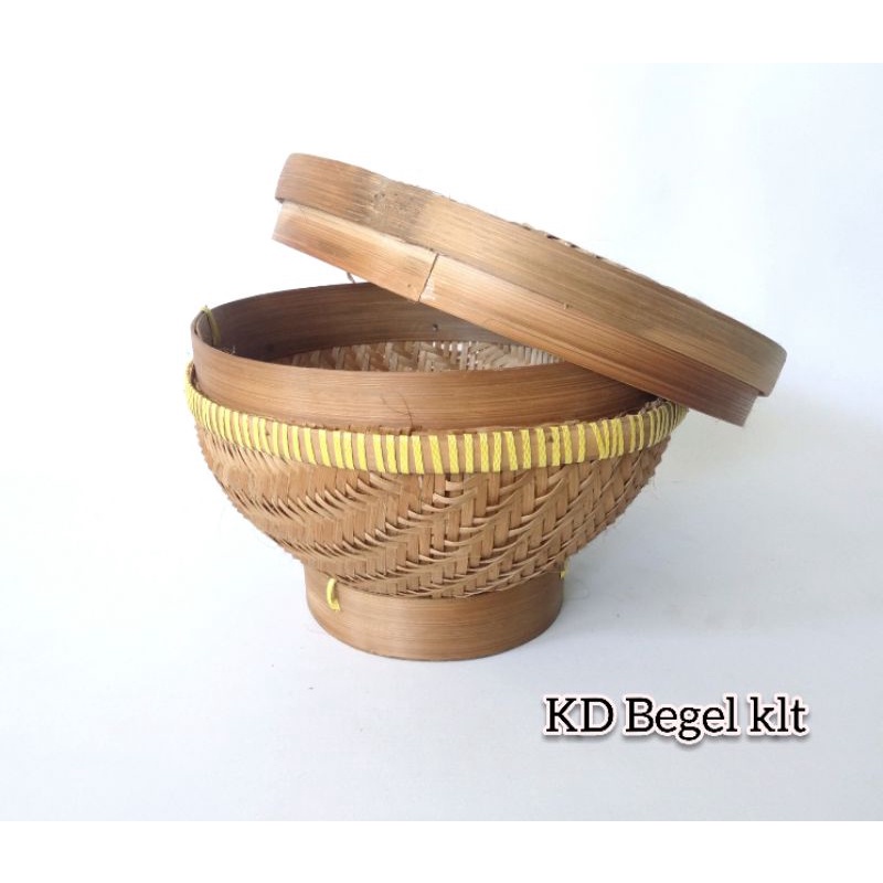 Jual Wakul Nasi Bambu 18cm / Bakul Anyaman Bambu Unik Lengkap Dengan ...