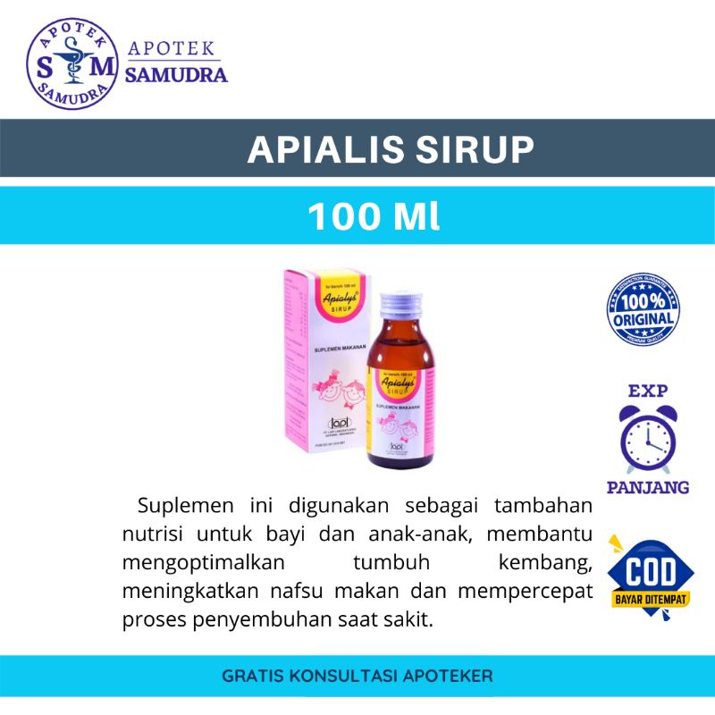 Jual Apialis sirup 100Ml (Multivitamin anak, suplemen anak) | Shopee ...