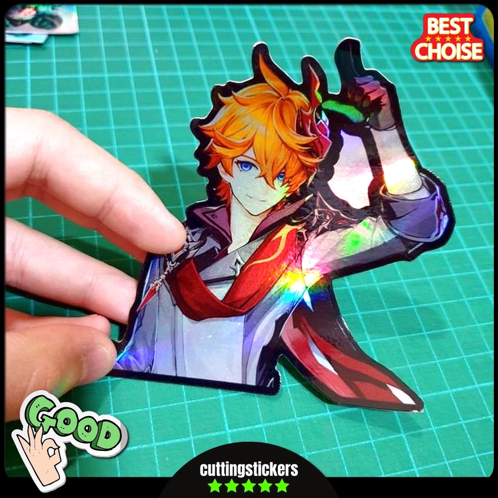 Jual Stiker Sticker Hologram Anime Besar Psh579 Genshin Impact Childe ...