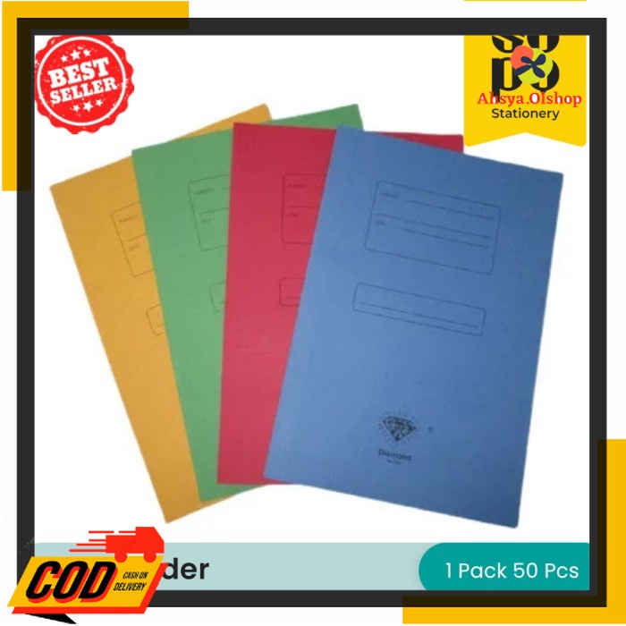 Jual Ahsya.Olshop- Map Diamond 5002 / Stopmap Isi 50pcs Warna Biru ...