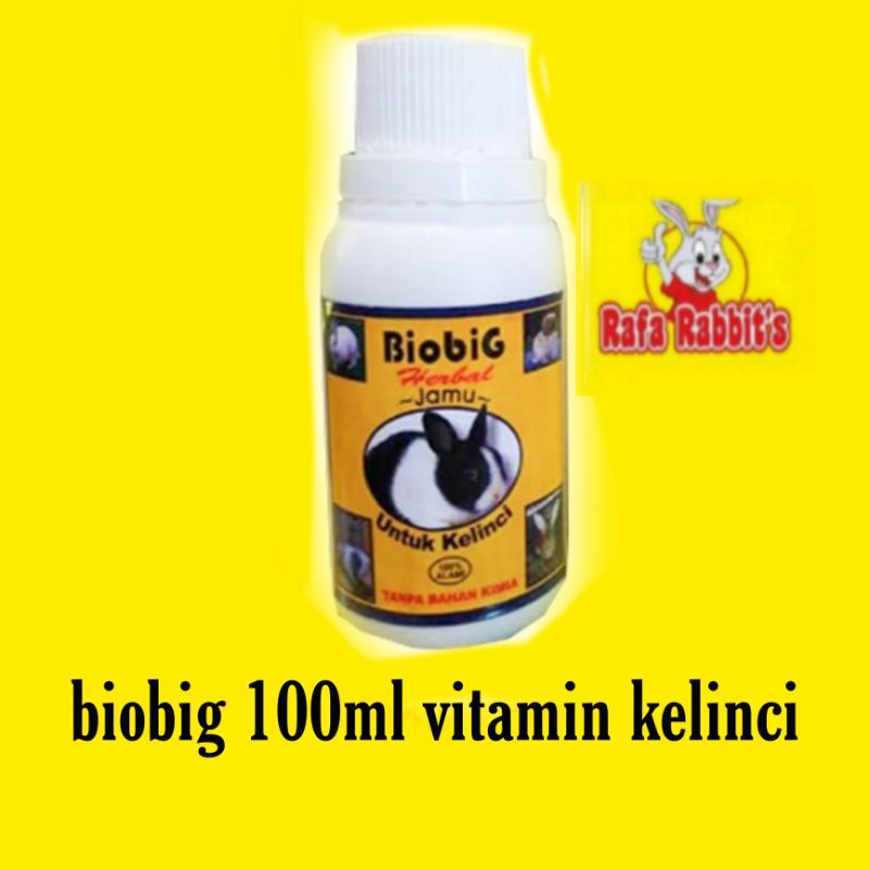 Jual Vitamin Obat Kelinci Biobig Jamu Herbal Rabbit Hamster Cavy 100ml ...