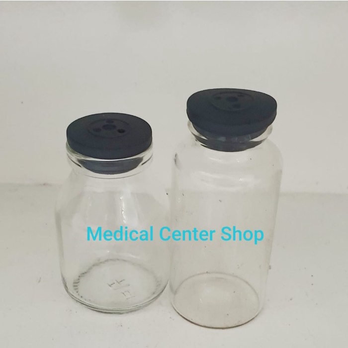 Jual BOTOL VIAL 10 20 50 100ml l BOTOL ASI l BOTOL KACA TUTUP KARET ...