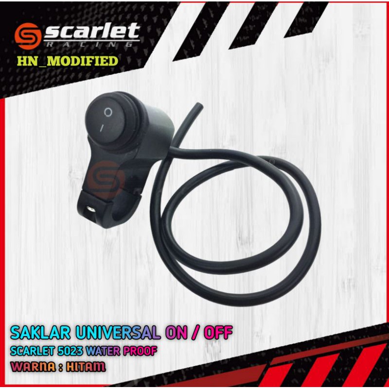 Jual SAKLAR ON OFF UNIVERSAL SCARLET RACING 5023 WATER PROOF | Shopee ...