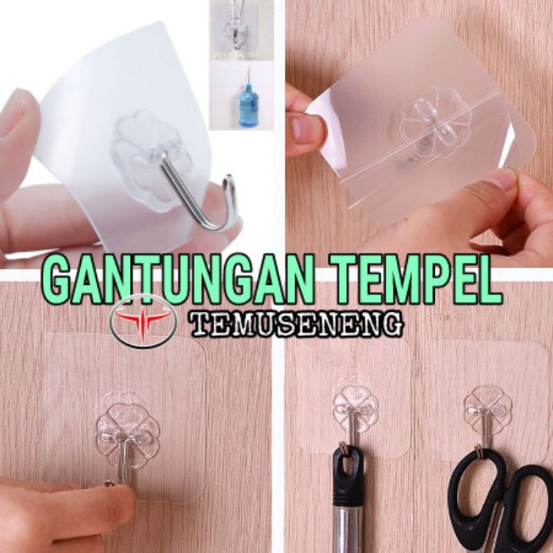 Jual Gantungan Tempel Tembok Dinding Cantelan Gantungan Besi Perekat ...