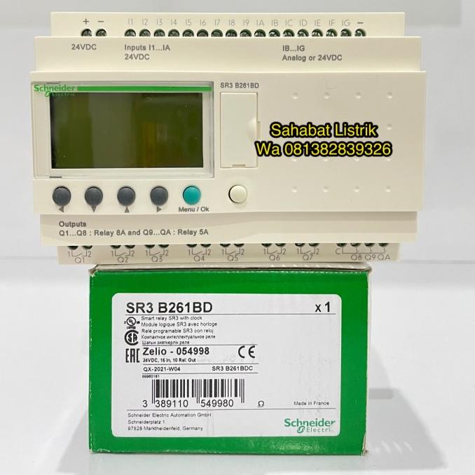 Jual ZELIO SR3B261BD 24VDC SCNEIDER / ZELIO SR3 B261BD SMART RELAY Star Seller termurah | Shopee ...