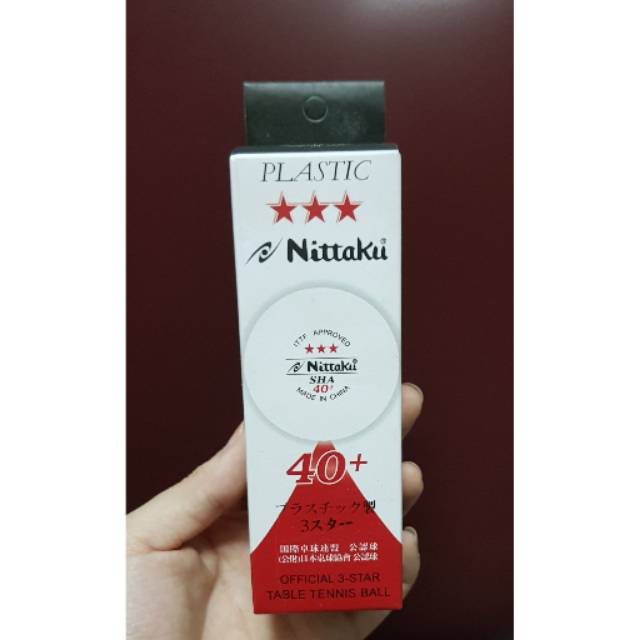 Jual Bola Ping Pong Nittaku 3Bintang Dus Putih / Bola Tenis Meja | Shopee Indonesia