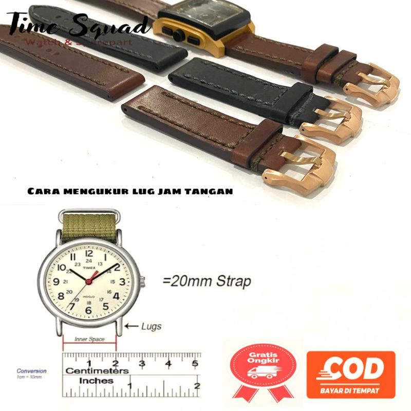 Jual Strap tali jam tangan kulit asli original tali jam kulit asli 24mm ...