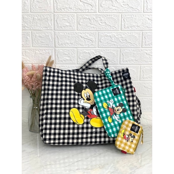 Jual TAS WANITA MICKEY MOUSE DISNEY GINGHAM SHOPPER | Shopee Indonesia