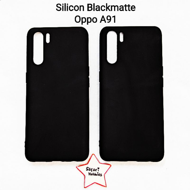 Jual Oppo A91 / Reno 3 Silicon Blackmatte (COD) | Shopee Indonesia