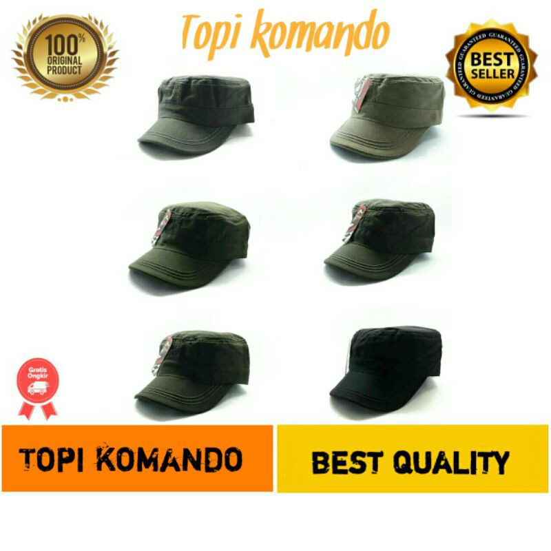 Jual Topi komando Topi TNI komando polos | Shopee Indonesia
