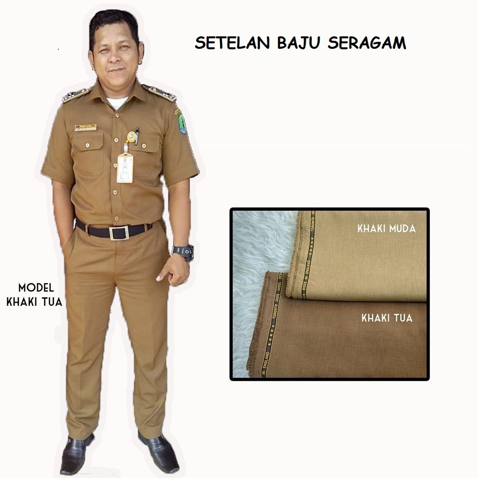 Jual Baju Seragam PNS / Pemda / Khaki / Keki Setelan Murah Bandung ...