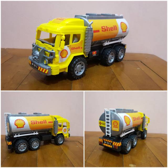 Jual Mainan Mobil truck tanki shell pertamina mobilan truk tangki ...